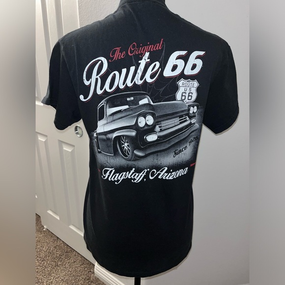 Shirts | Retro Black Tshirt Route 66 Flagstaff | Poshmark